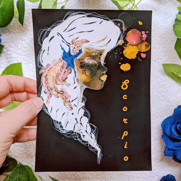 Other | Scorpio Art Print Mermaid Zodiac Illustration | Poshmark